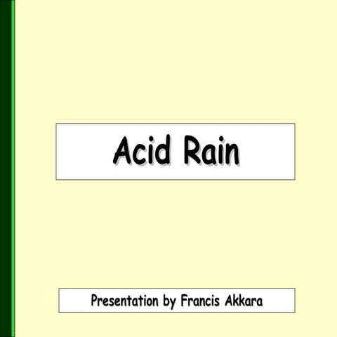 ACID RAIN............................... | PPT
