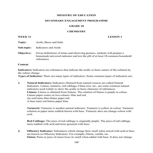 Acids bases salt and ph .pdf Grade 11 lesson | PDF