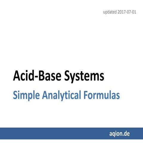 Acid-Base Systems | PPTX | Chemistry | Science