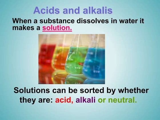 Acids And Alkalis Properties Of Acids And Bases Physical And