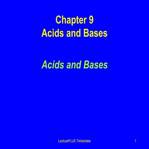 Acids and bases | PPT