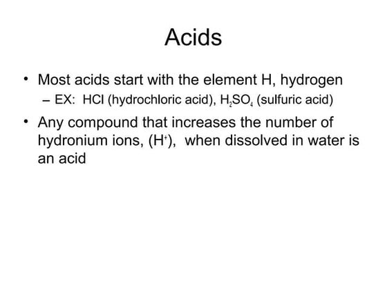 Acids | PPT