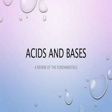 Acids and bases | PPT
