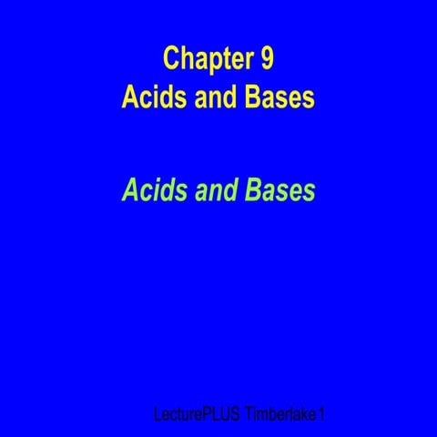 Acids and bases | PPT