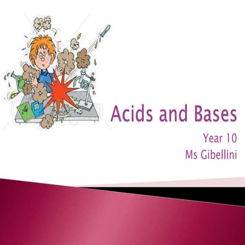 Acids and Bases Year 10 | PPTX