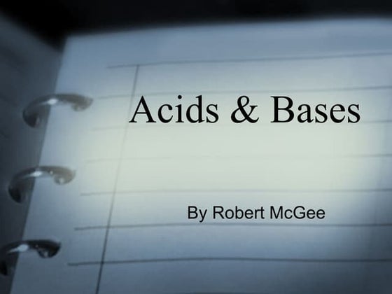 ACIDS AND BASES | PPT | Chemistry | Science