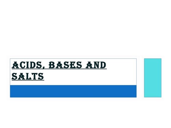 Presentation Grade-7 Acid and Base .pptx | Chemistry | Science