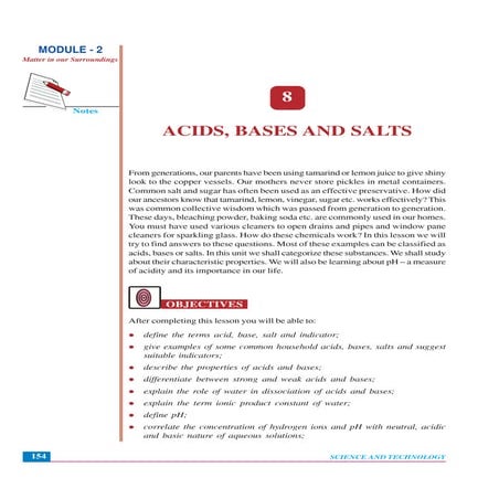 Acids, bases and salts | PDF