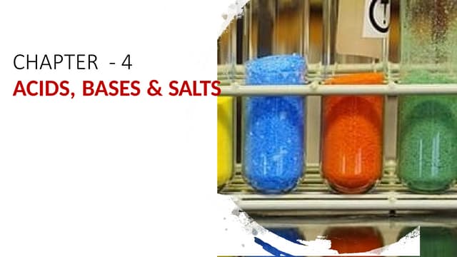 Chapter - 5, Acids, Bases and Salts, Science, Class 7 | PDF