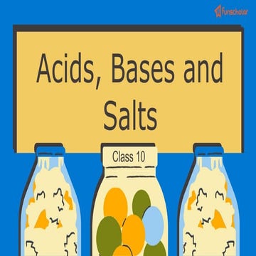 Comprehensive Guide to Acids, Bases, and Salts for Class 10 Chemistry ...