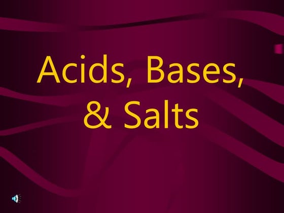 Acids and bases | PPTX | Chemistry | Science