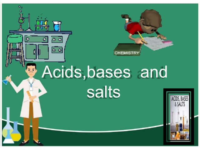 Ncert class 10 - science - chapter 2 - acids, bases and salts | PPTX
