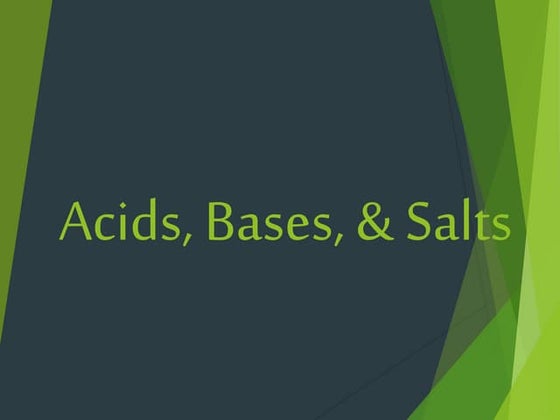 Acid & bases | PPTX | Chemistry | Science