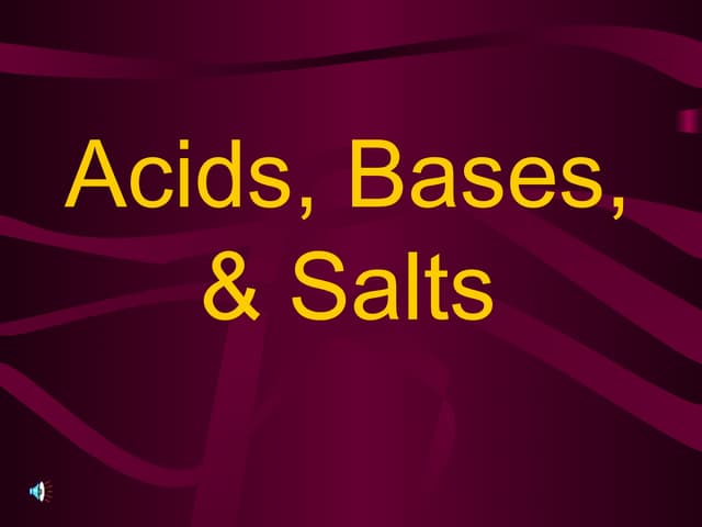 Acid base and salt class 7 advance setting | PPTX