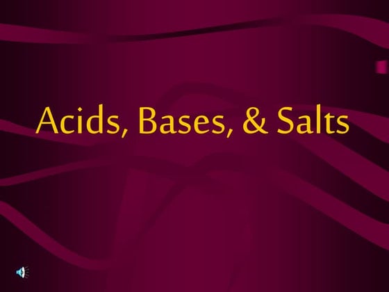 acids and bases | PPTX
