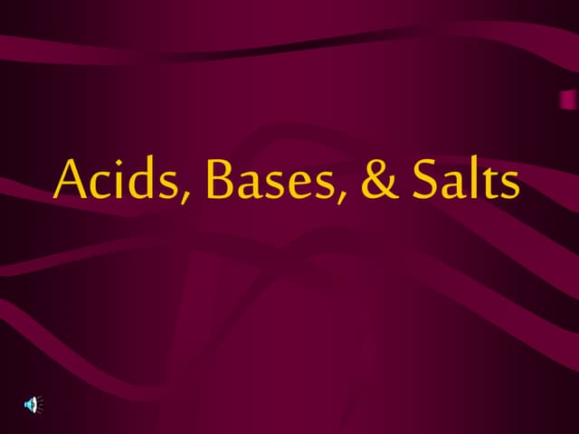 acids and bases | PPTX