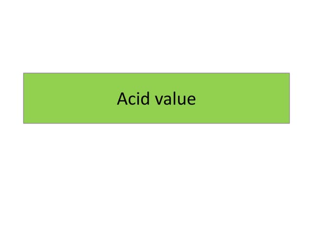 Analysis of lipids | PPTX