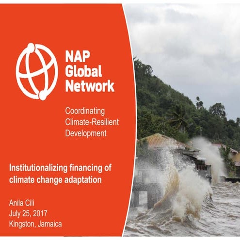 Institutionalizing Financing Climate Change Adaptation | PPT