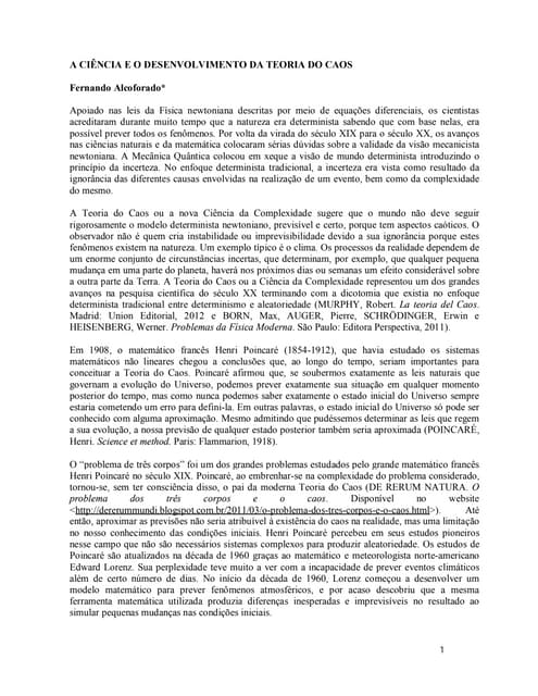 Teoria do Caos | PPT