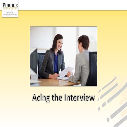 Acing the Interview | PPTX