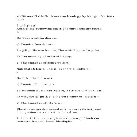 A Citizens Guide To American Ideology by Morgan Marietta book5 t.docx