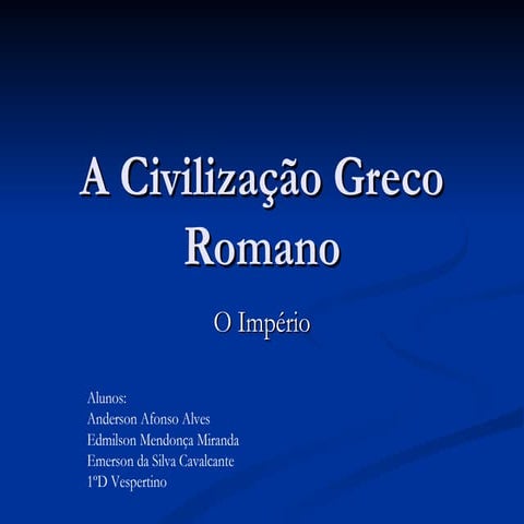 Civilização greco romana | PPTX