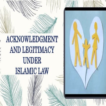 Legitimacy, Legitimation and Adoption under Private International Law ...