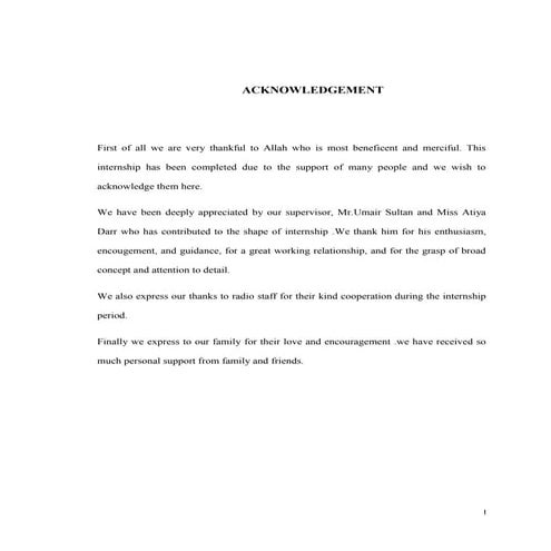 Acknowledgement | DOCX