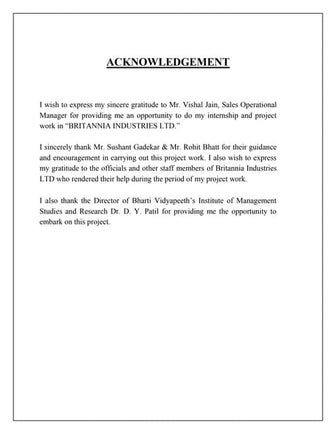 Live in field experience (LFE) Final report's Acknowledgement | PDF