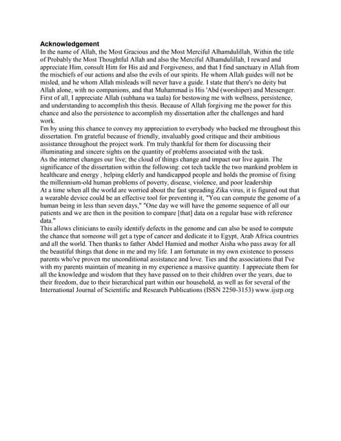 Sample Acknowledgement of Project Report | PDF