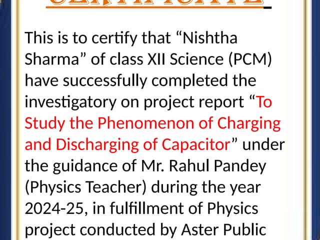 Project front page, index, certificate, and acknowledgement | DOCX