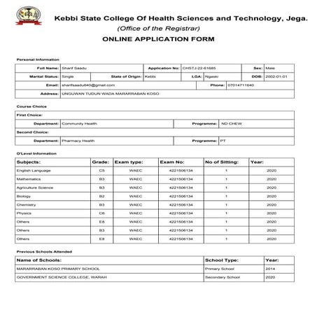 USMAN ALIYU LABBO | PDF