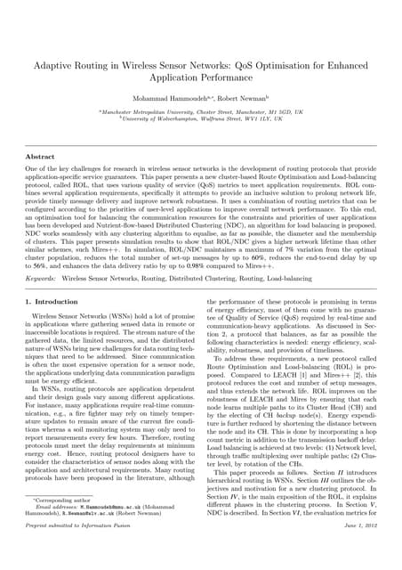 An Overview Of Information Extraction From Mobile Wireless Sensor Networks Pdf