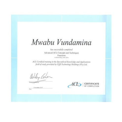 Acl advanced functions | PPT