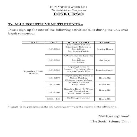 Acle diskurso | PDF