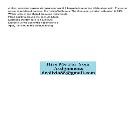 A client receiving oxygen via nasal cannula at 4 Lminute is.pdf