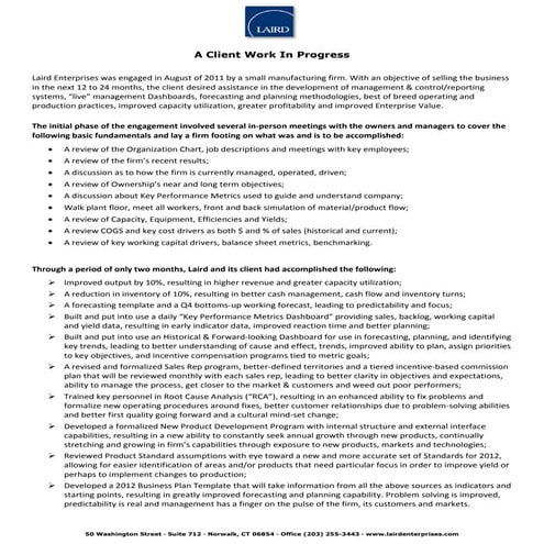 A Client Work In Progress 10.20