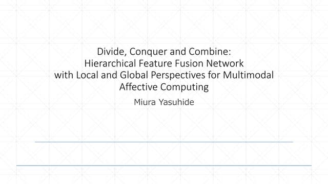 Divide Conquer And Combine Hierarchical Feature Fusion Network With Local And Global