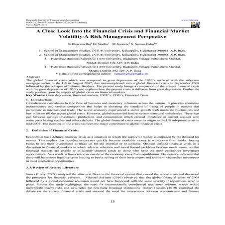 Global Financial Crisis 2008 | PPTX