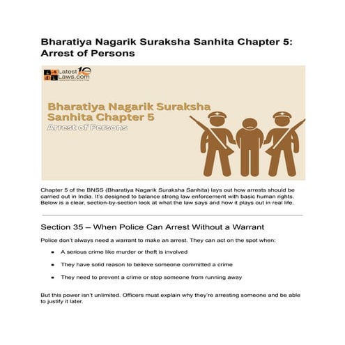 A Closer Look at BNSS Chapter 5_ Arrest of Persons.pdf