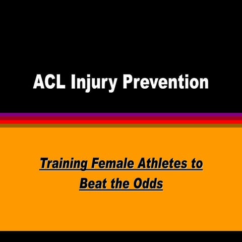 Acl prevention women | PPT