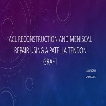 Acl reconstruction case study | PPTX