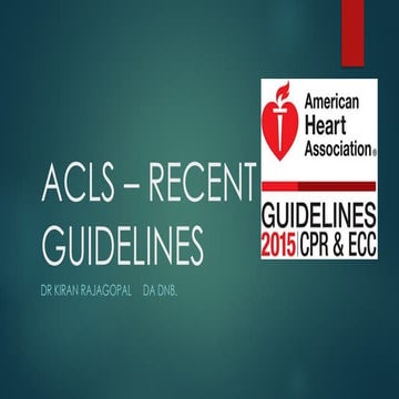 Advanced cardiac life support for anesthesiologist | PPTX