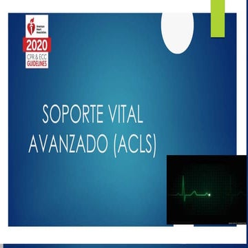 Algoritmo de Paro Cardíaco en Adultos ACLS según AHA 2025 | PPTX