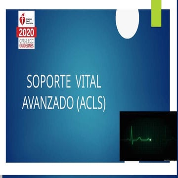 Algoritmo de Paro Cardíaco en Adultos ACLS según AHA 2025 | PPTX