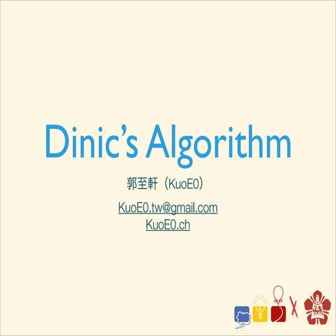 Acm Icpc Dinics Algorithm Ppt 9129