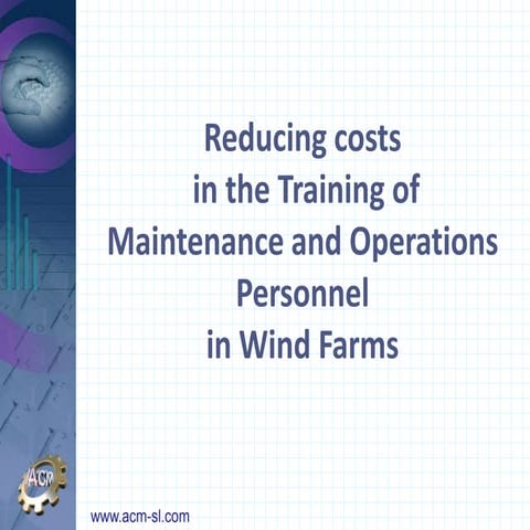 Acm training for maintenance and operation personnel in wind farms | PPS