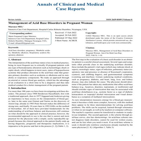 Annals of Clinical and Medical Case Reports - Acmcasereport | PDF