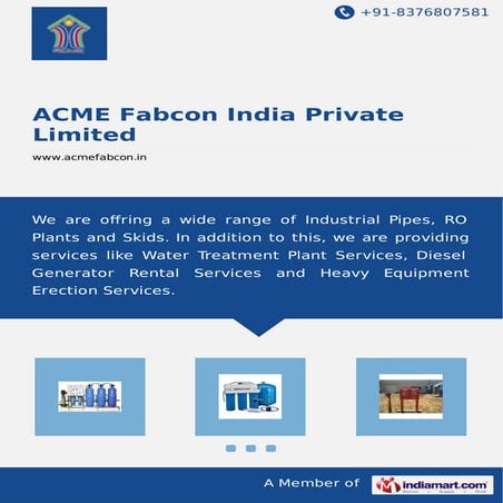 Acme fabcon-india-private-limited | PDF