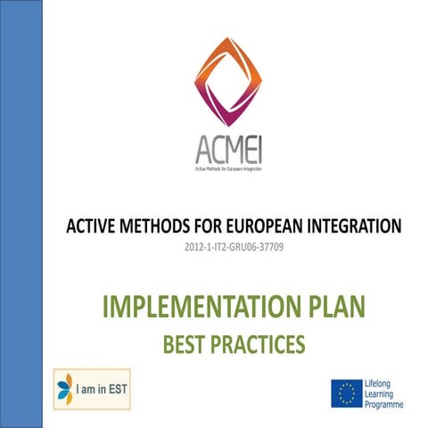 Acmei Best practice Implementation plan | PPT